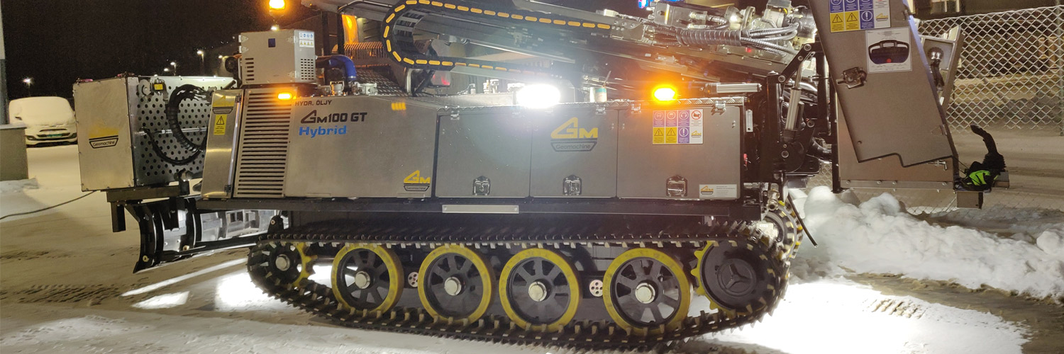 GM100GT Hybrid soil investigation rig delivered to Norway | Geomachine